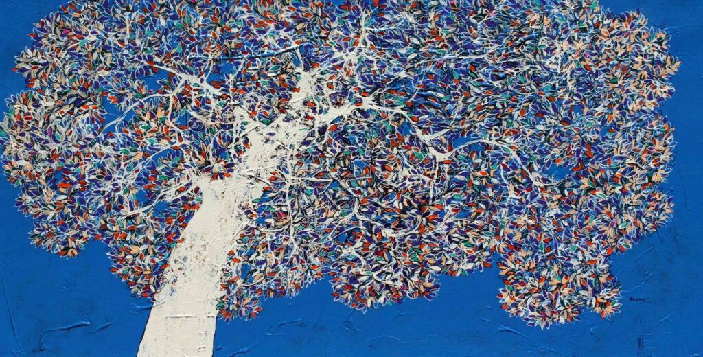 BRB01M Bhaskar Rao Botcha - 24'' by 48'' - Acrylic on Canvas - Nature ...