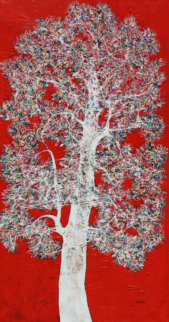 BRB02M Bhaskar Rao Botcha - 48'' by 24'' - Acrylic on Canvas - Nature ...