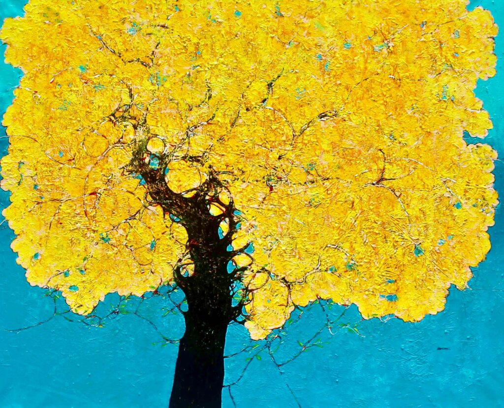 BRB04M Bhaskar Rao Botcha - 48” by 60” - Acrylic on Canvas - Nature ...